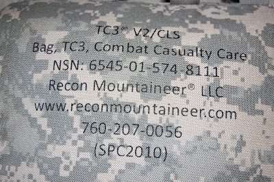 Webbingbabel: US Army TC3 V2/CLS Combat Casualty Care Bag '09