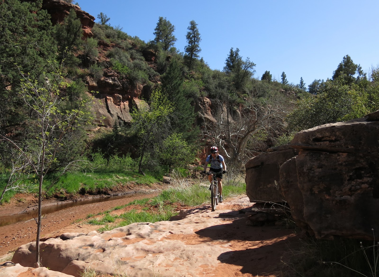 Bloated Skiing: April 15, Girdner Trail Lollipop - Sedona