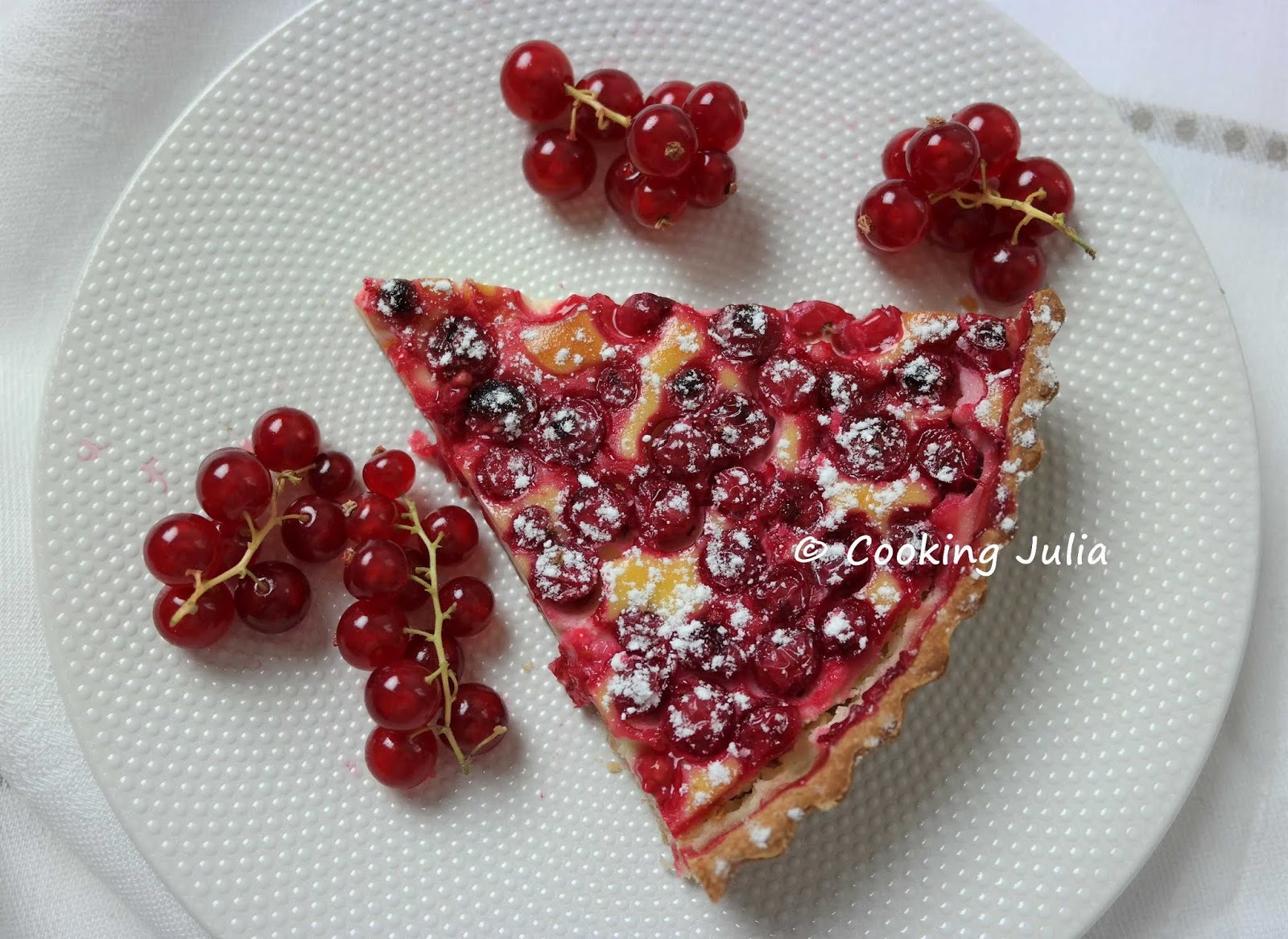COOKING JULIA : TARTE AUX GROSEILLES