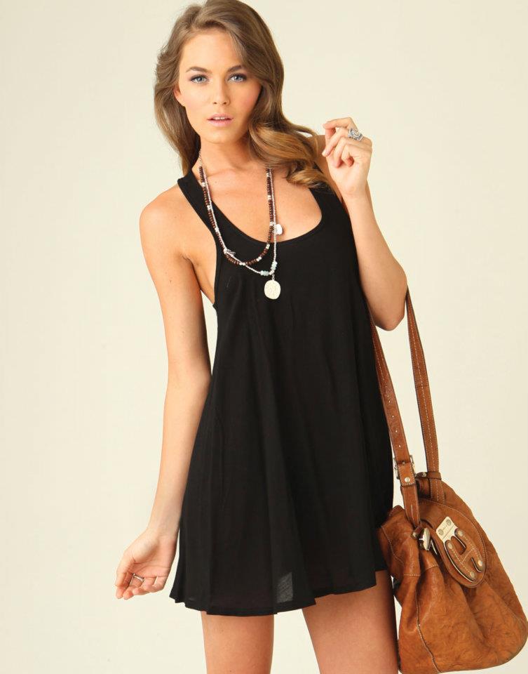 Pockets: Loose Racer Back Dress