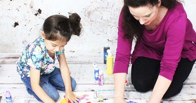 alisaburke: creating with a kid: squish paintings