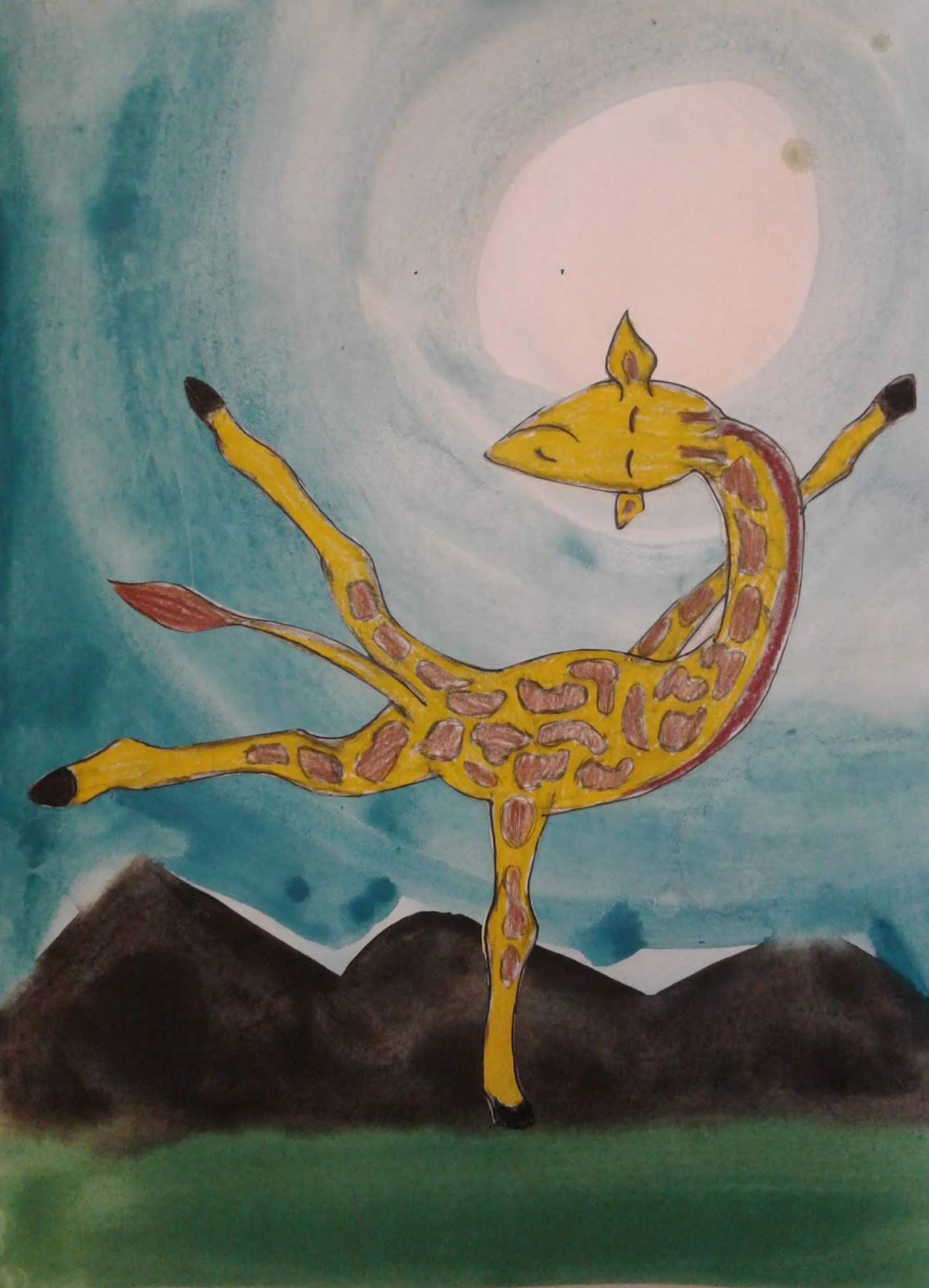 a faithful attempt: Giraffe's Can't Dance Paintings