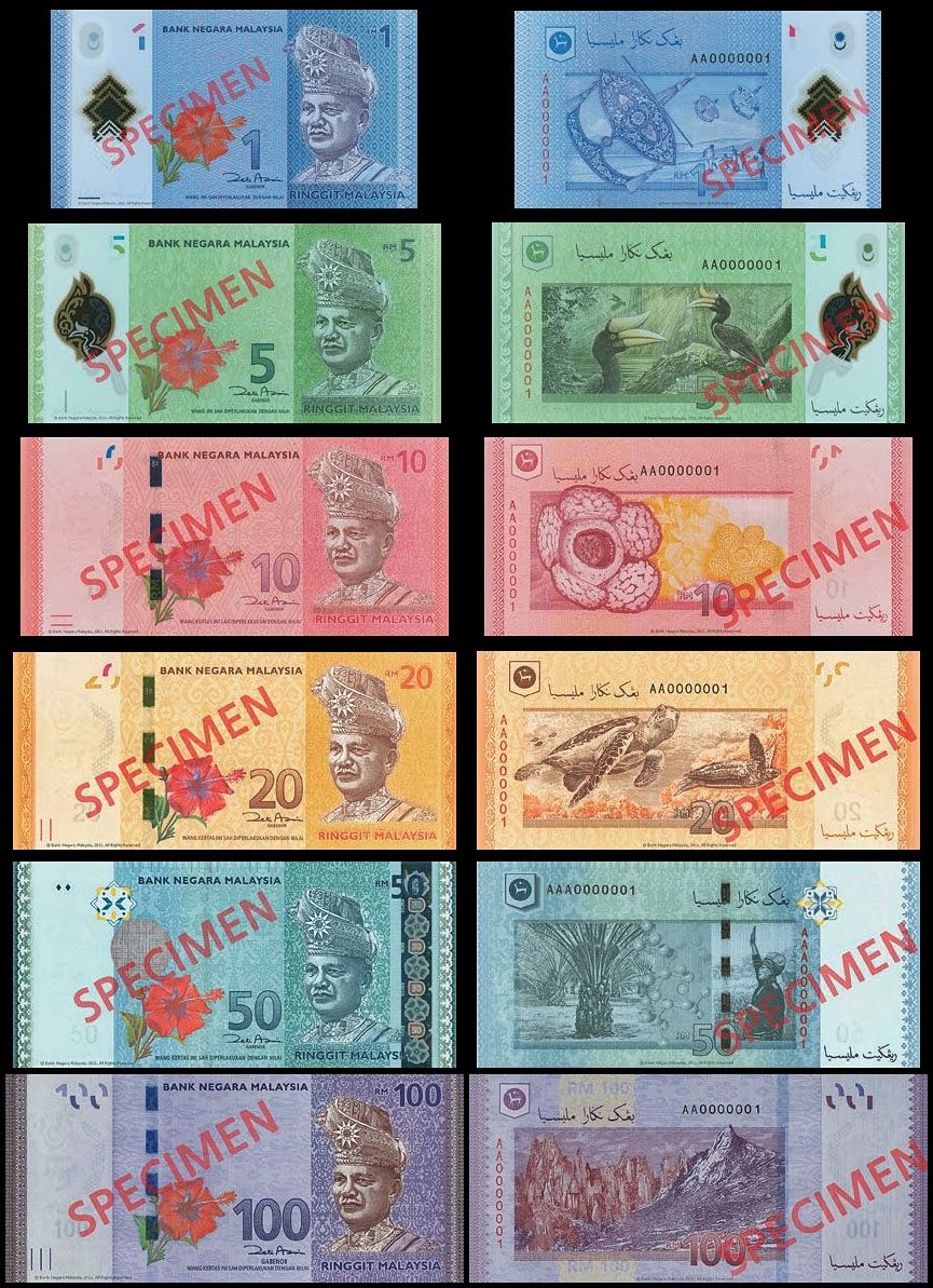 Asian Coin and Banknote News: Malaysia: New 4th series banknotes 2012