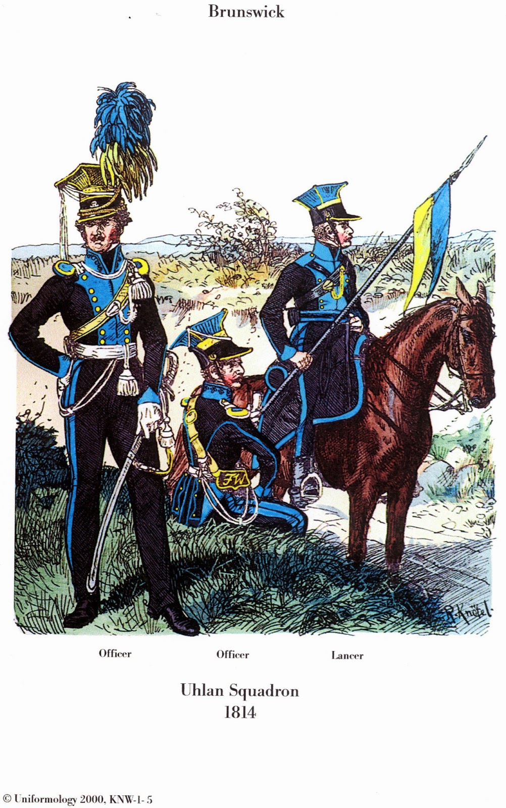 soldatini uniformi e storia militare: Brunswick - Uhlan Squadron