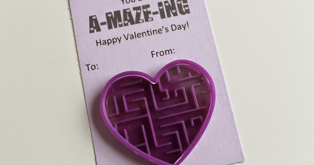Serving Pink Lemonade: A-MAZE-ING Valentines! (Printable Included)