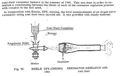Lateral Science: Argus As 014 Pulse Jet - powered by coal-dust
