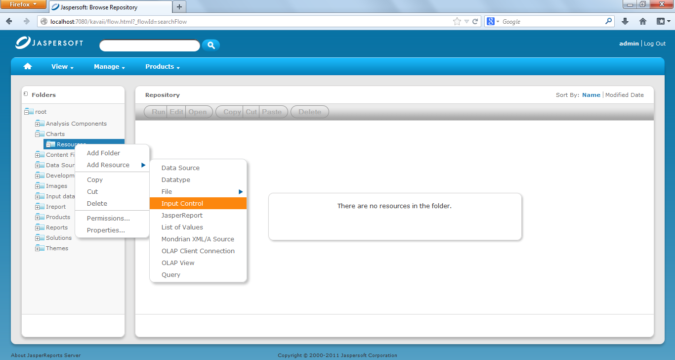 Sharad Gupta S Blog Create An Input Control In Jasperserver