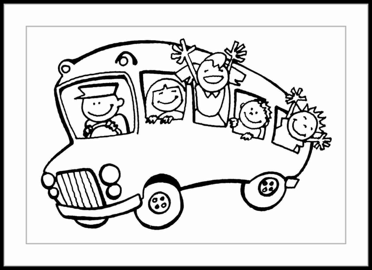 Bus escolar animado para colorear - Imagui