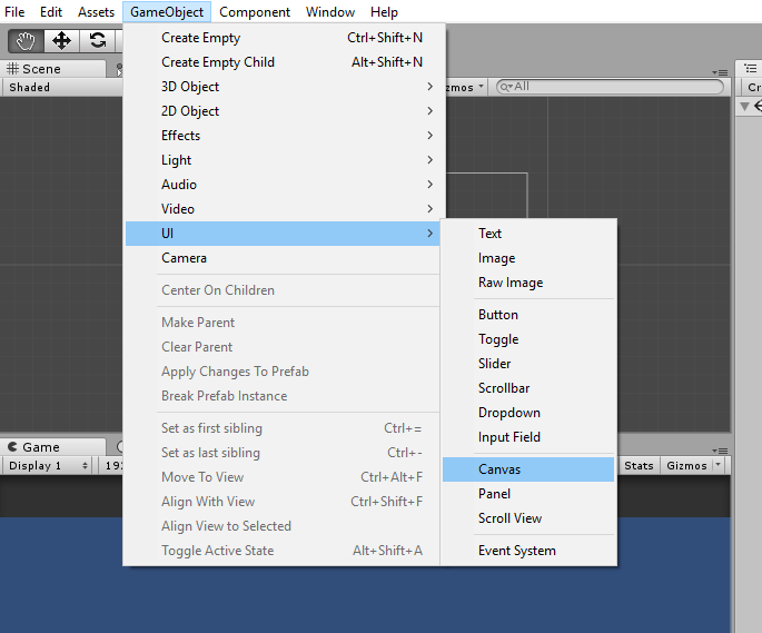 Tutorial Unity Cara Menambahkan Komponen Ui User Interface Unity Tutorial Indonesia