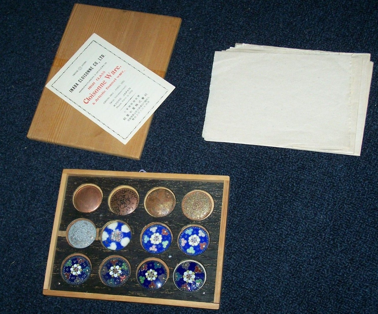 Beadiste: Puzzling Evidence - Japanese Inaba Cloisonne Buttons