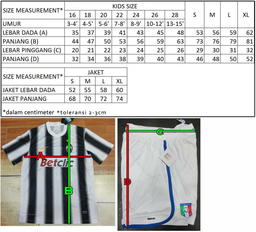 Panduan untuk Pemilihan Jersey