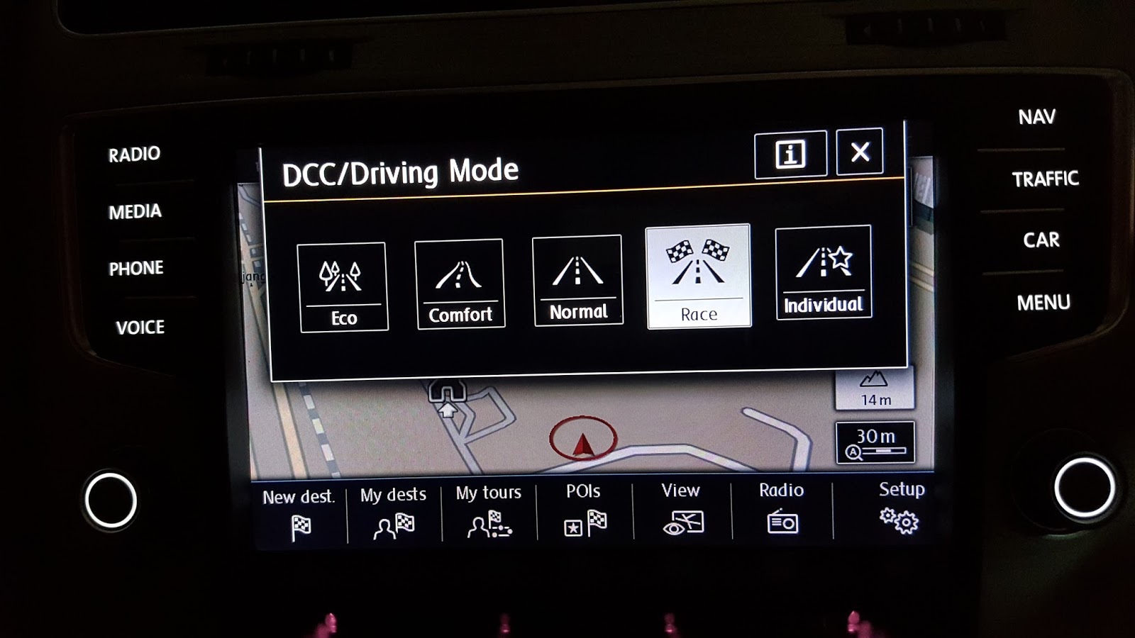 CBX RNS510 & Accessories: Dynamic Chassis Control DCC on Golf 7 MQB