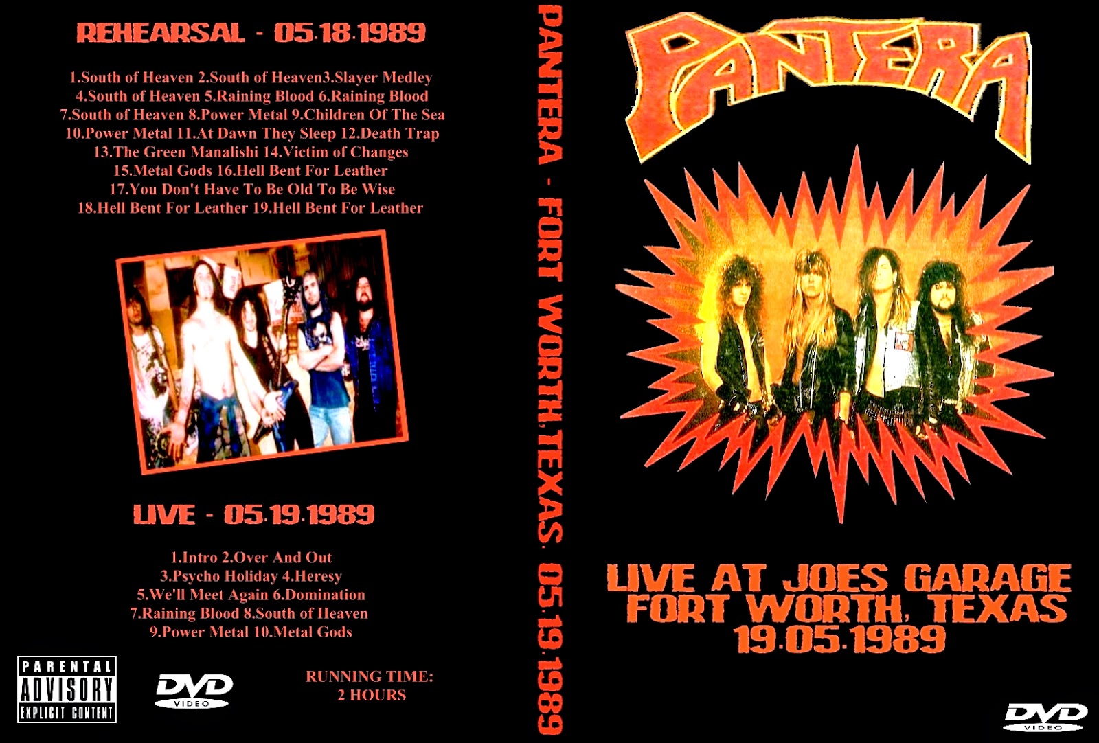 BANCA DO ROCK Rock Concert DVD: 3005 - DVD - PANTERA 1989 - BOOTLEG