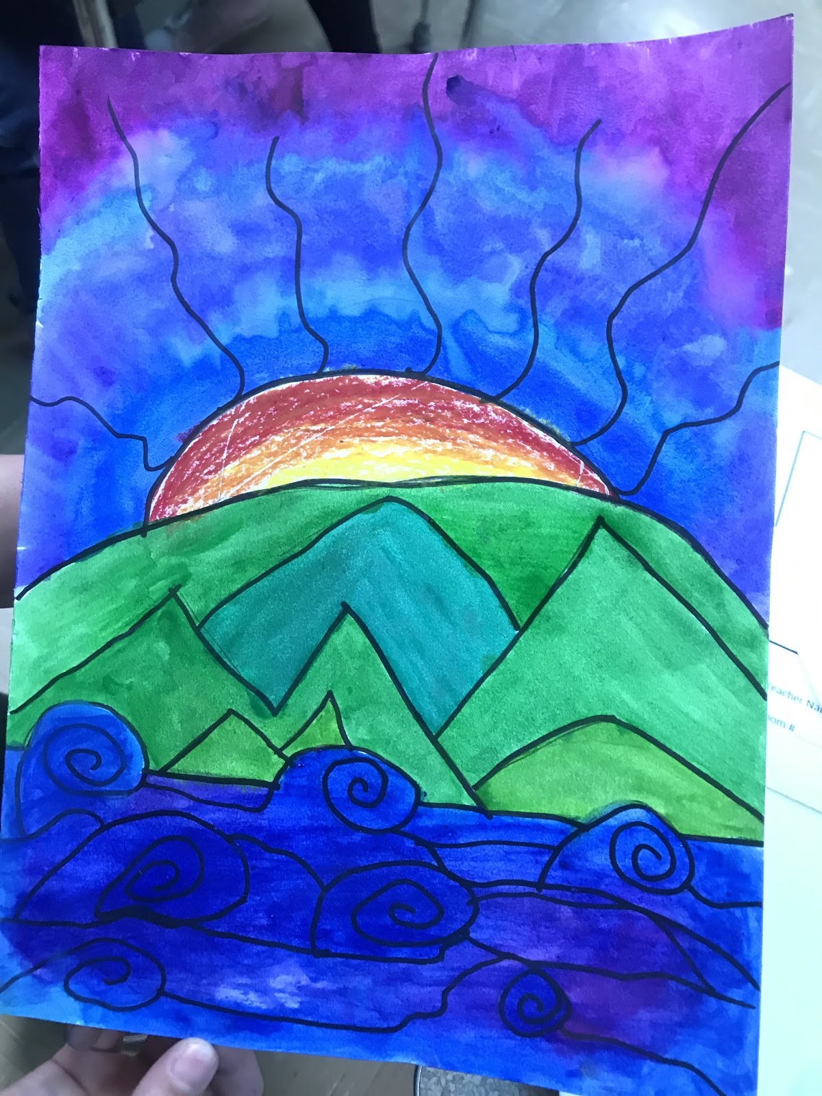 Elements of the Art Room: 4th grade Robin Mead Landscapes