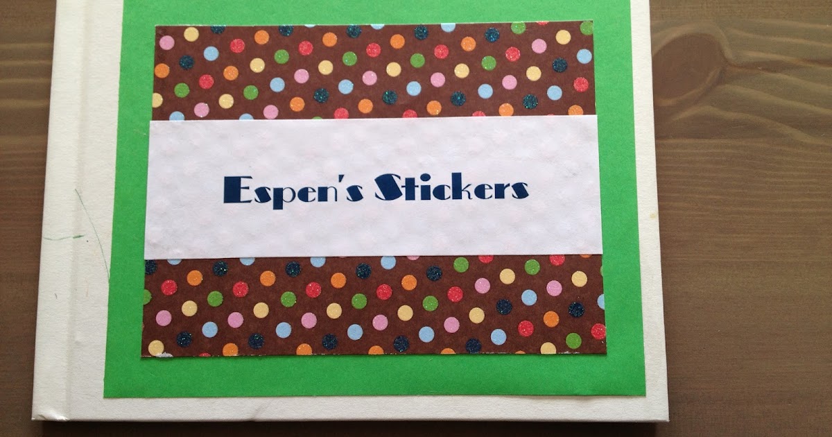 10 minute sticker album for (hopefully!) hours of fun.