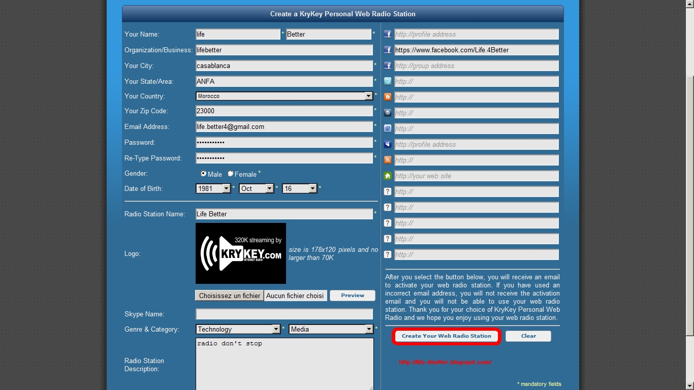How to create a radio that works 24/7 to your site (Krykey)! | LIFE BETTER