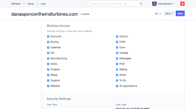 Erpnext Tutorials: Users in Erpnext