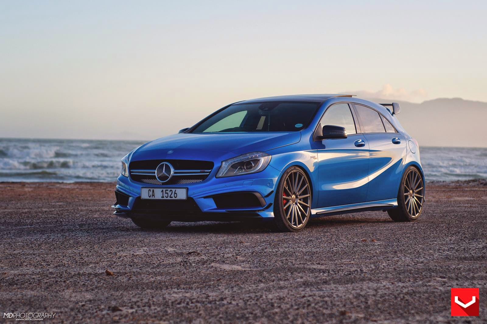 Mercedes-Benz W176 A45AMG 4matic on Vossen VFS2 Wheels | BENZTUNING