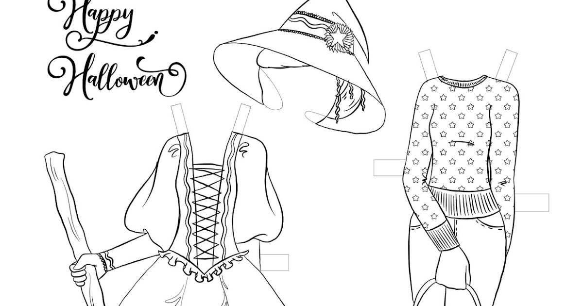 Paper Doll School: Paper Doll Collaboration 2018 - Halloween