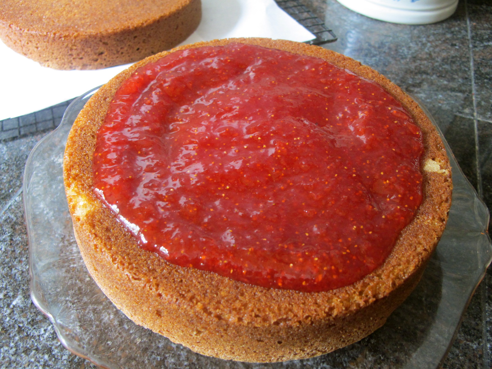 My Mother's Apron Strings: Peanut Butter~Banana Jam Cake with Brown ...