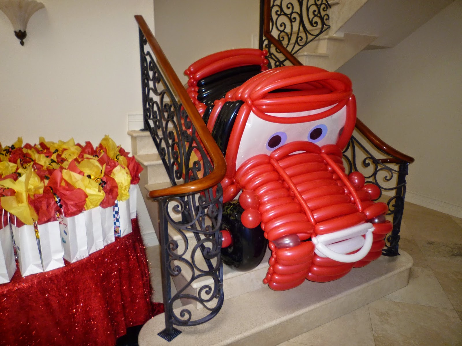 DreamARK Events Blog: Disney Cars Theme Decor with cars balloon ...