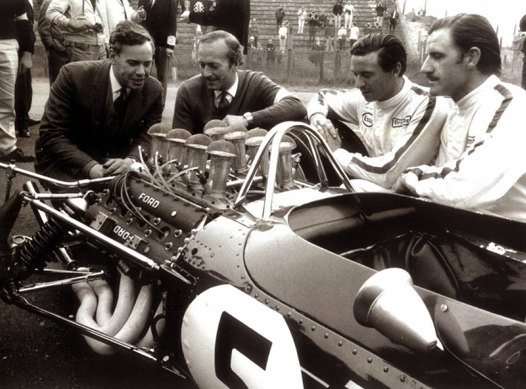 Asylum Mobilitarium: Jim Clark and Graham Hill with Ford/Lotus