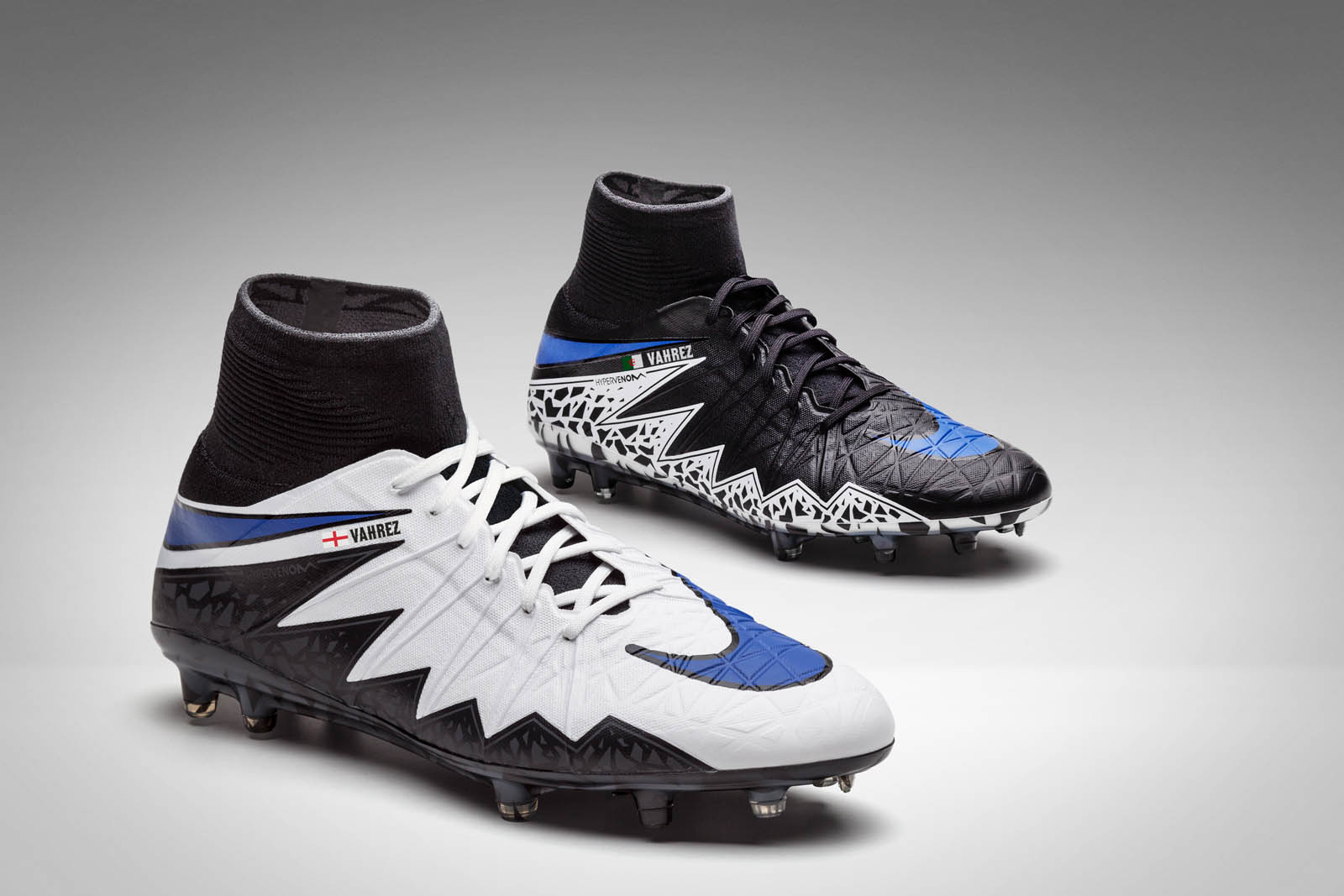 Jamie Vardy and Riyad Mahrez Debut Two-Colored Nike Hypervenom Phantom ...