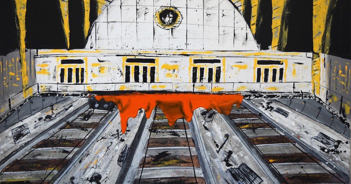 peintures: Gare. 24x36