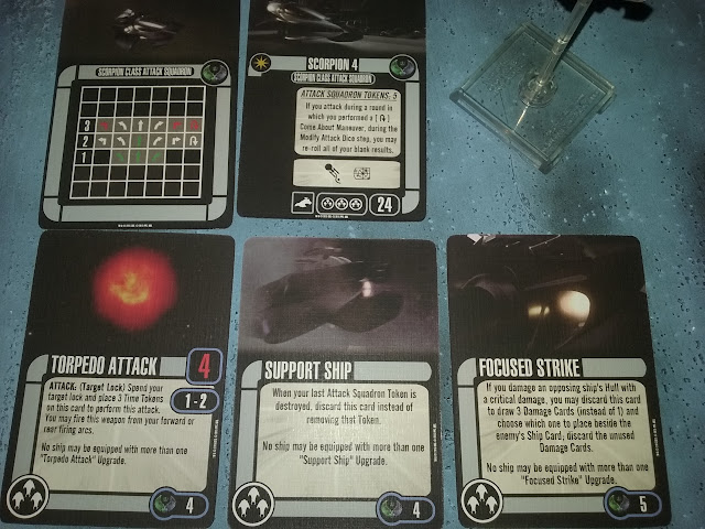 Star Trek Attack Wing Scorpion class Fighters ship build