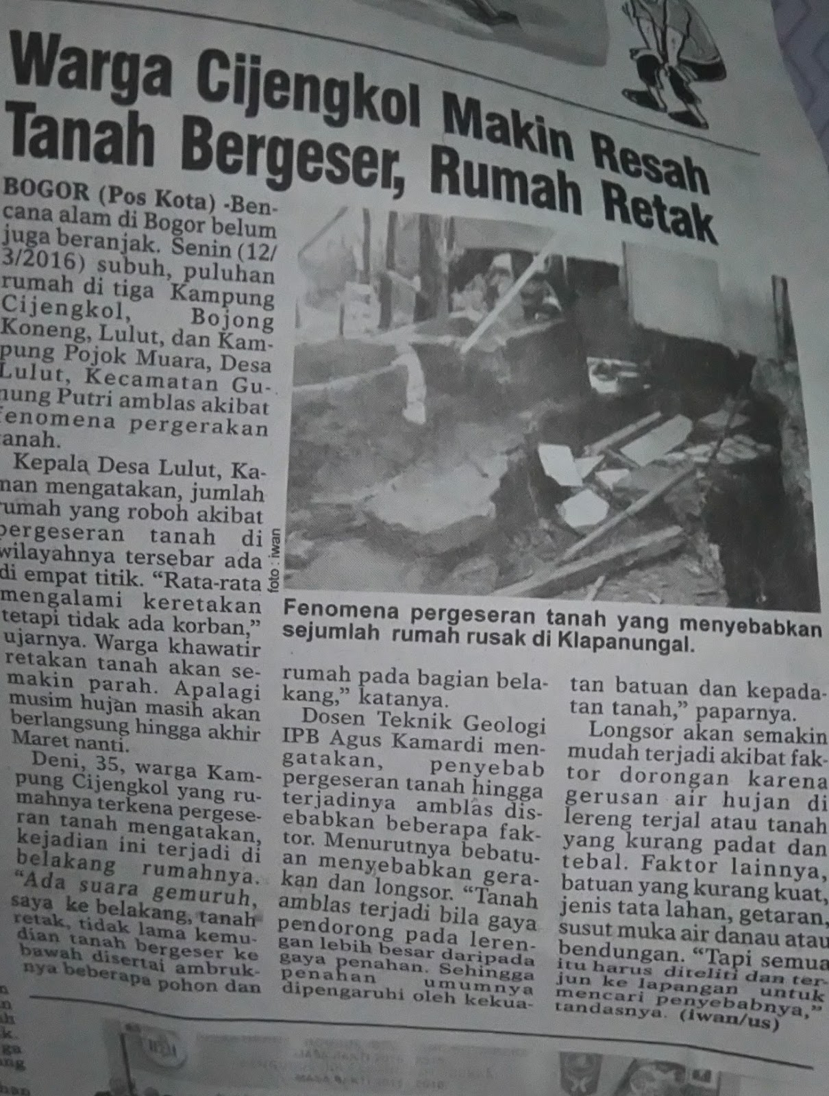 Menganalisis berita di koran: Menganalisis melalui berita koran