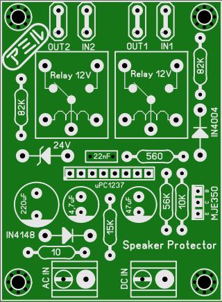 DIY ELECTRONICS PROJECTS: Speaker Protector uPC1237