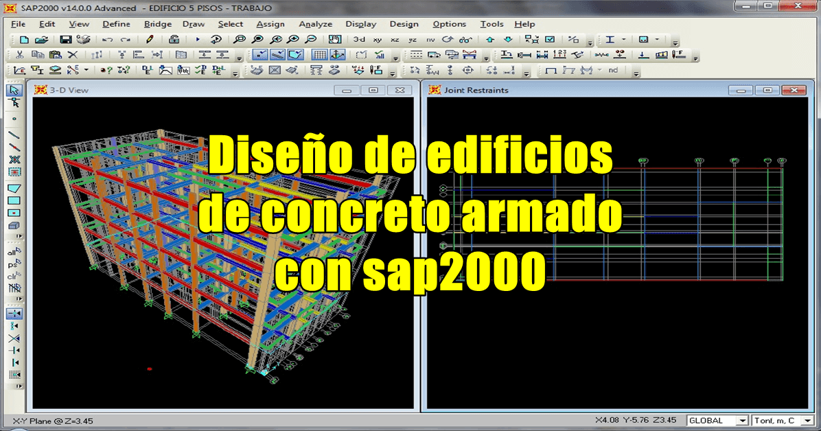 Modelado de un edificio con SAP2000 v. 14 - REQUISITOS Y MAS INFO. AQUÍ 👉