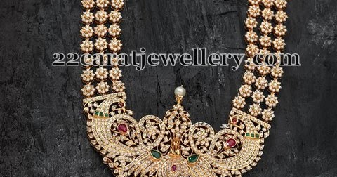 Latest Diamond Long Chains - Jewellery Designs