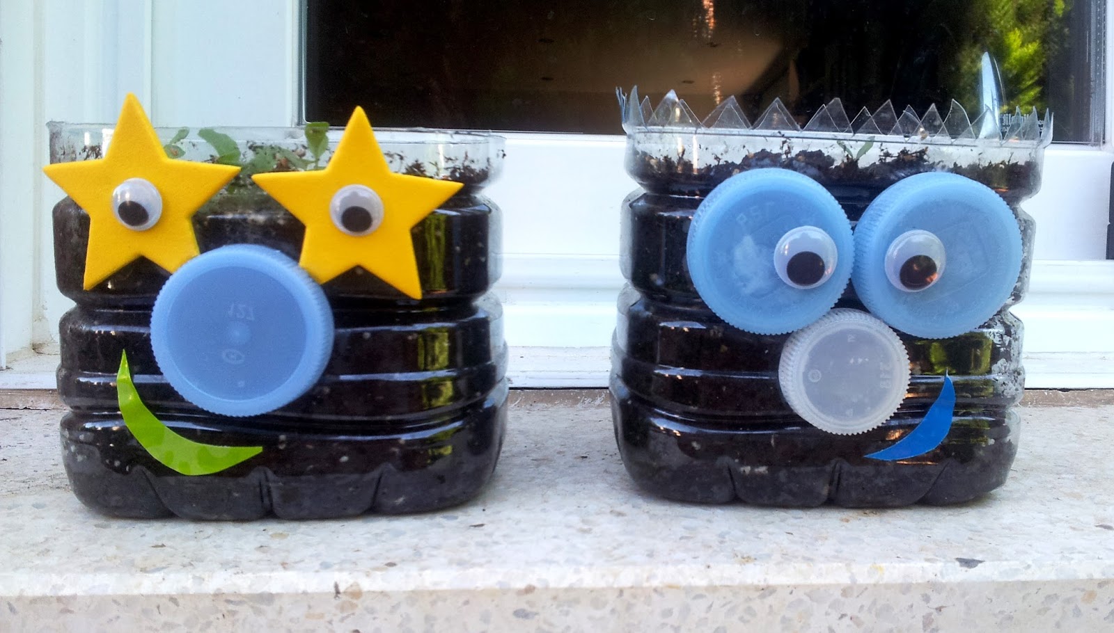 SinTele: Macetas con botellas de plástico