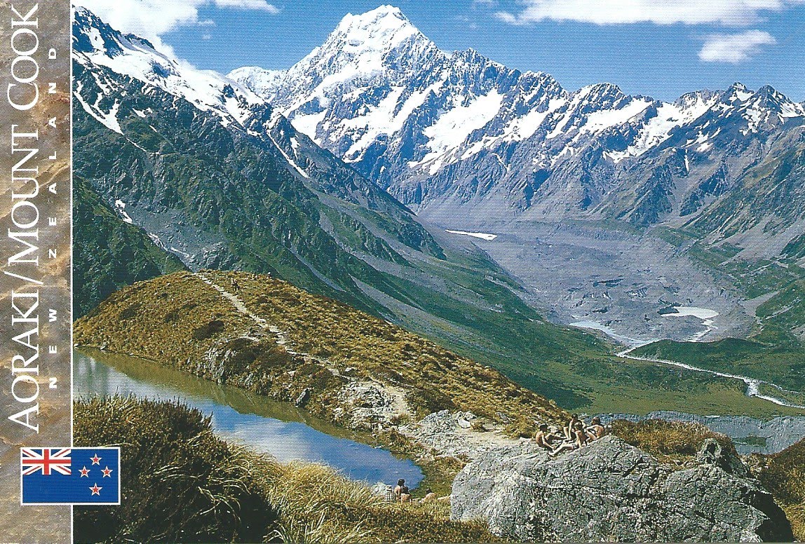 MY POSTCARD-PAGE: NEW ZEALAND ~ Aoraki Mount Cook National Park - UNESCO