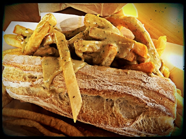 Hometown Slop: BRUGES WAFFLES & FRITES; And a Machine Gun Sandwich!