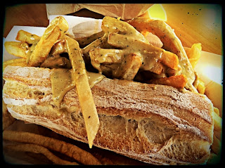 Hometown Slop: BRUGES WAFFLES & FRITES; And a Machine Gun Sandwich!