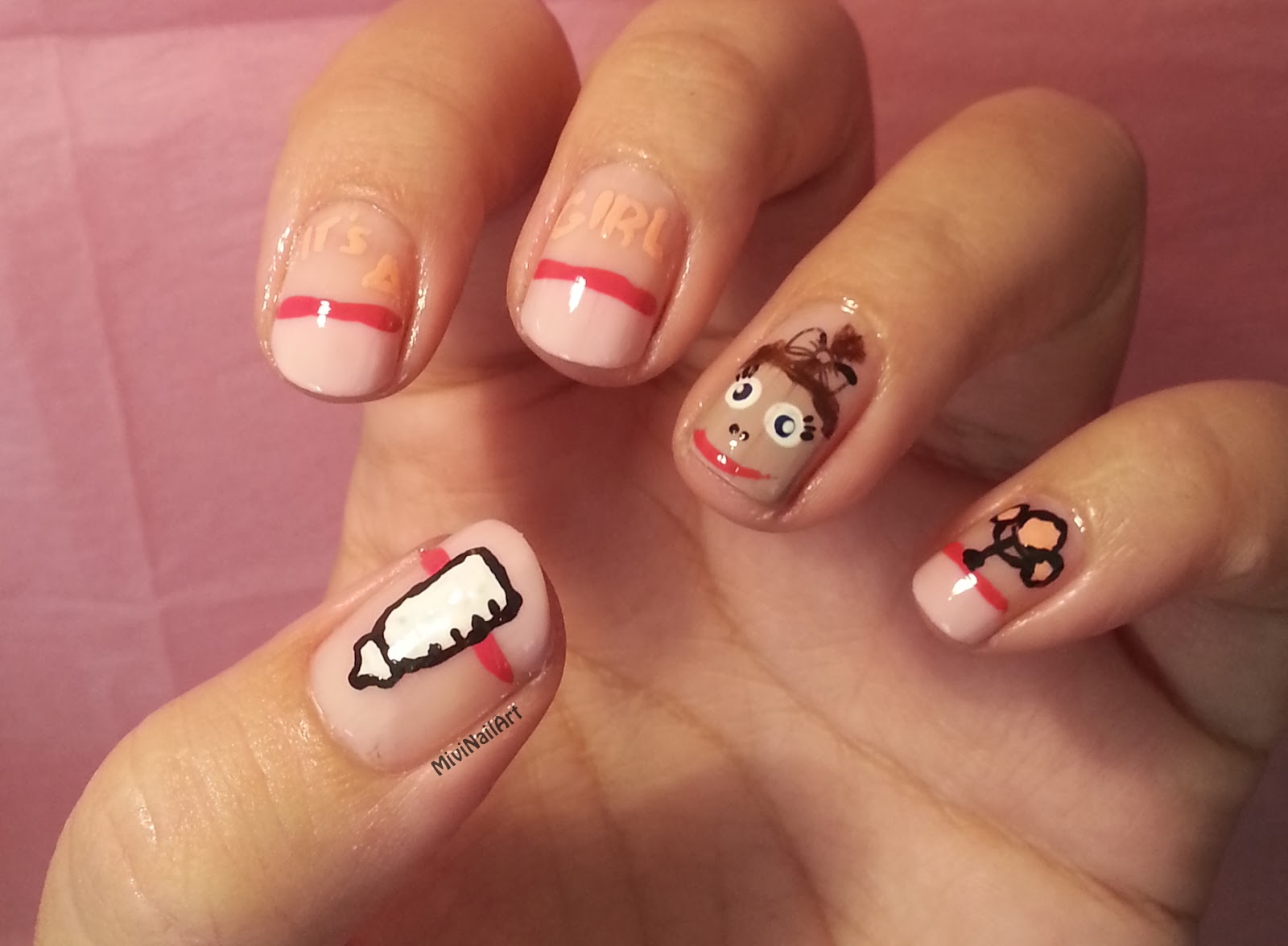 Manicura Bebés // Baby Shower Nail Art