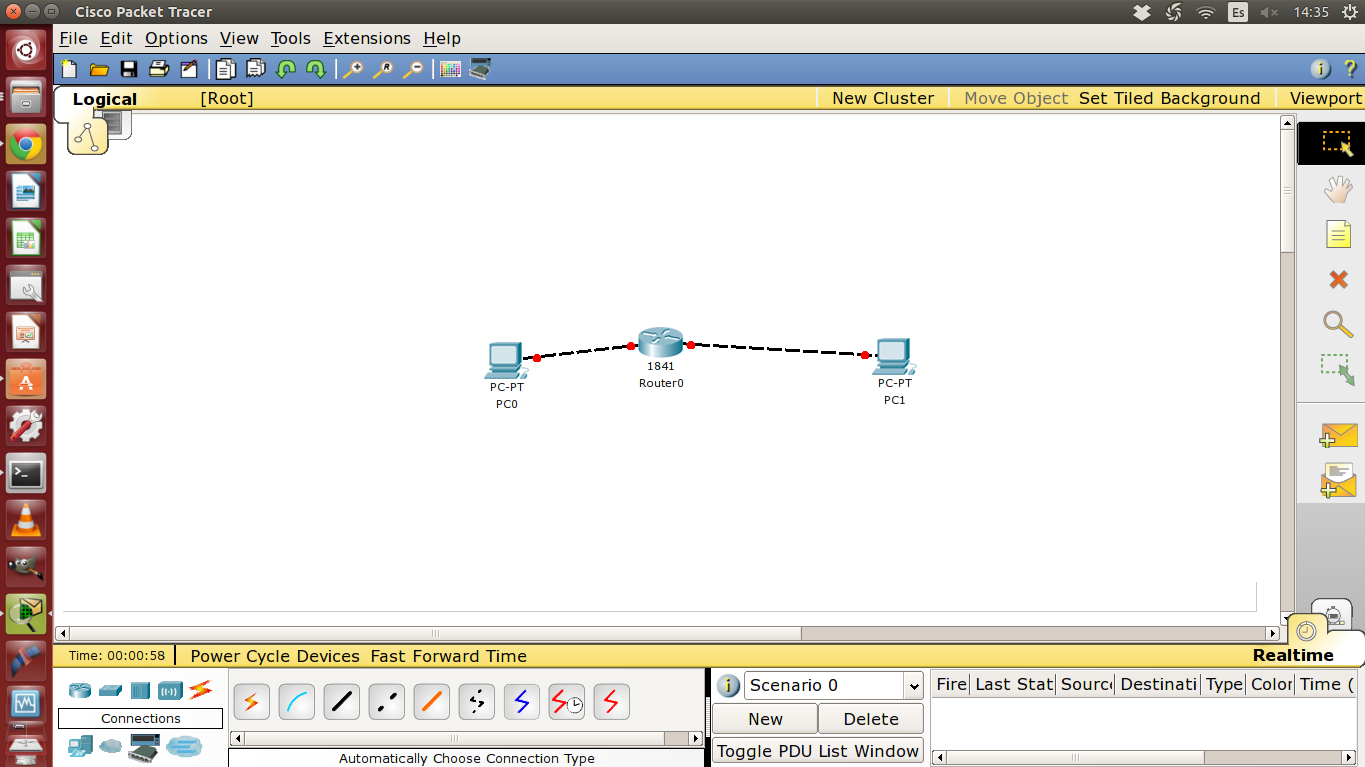 fp Kanarias: Cisco Packet Tracer en Ubuntu Linux