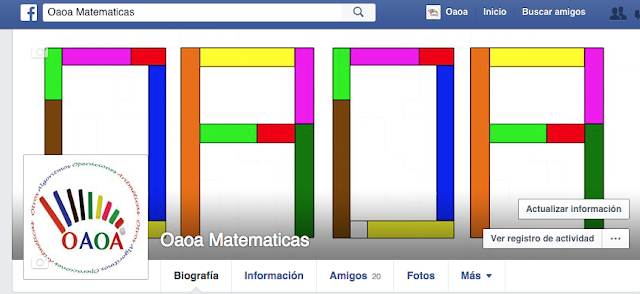Nuevo Twiter, facebook y grupo OAOA Matemáticas - OAOA Matemáticas