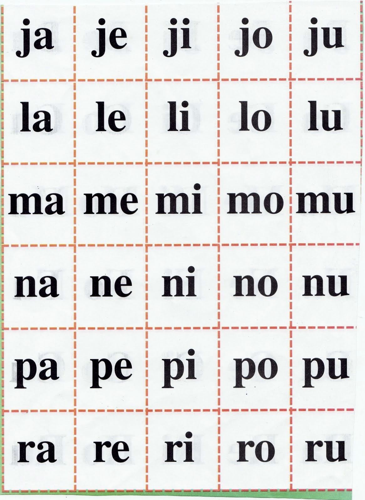 Pedagogas da paz: Silabário Móvel - Sílaba simples - silabário de ...