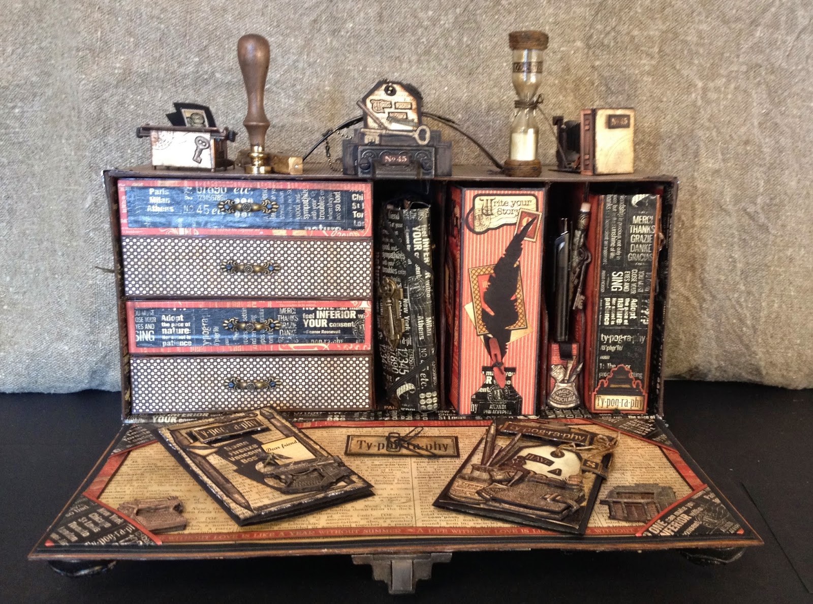 Graphic 45 Typography Whats in the desktop drawers | annes ...