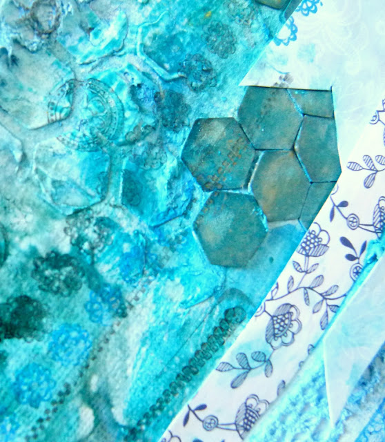 Mixed Media Tutorial: How to make a textured background using tissue ...
