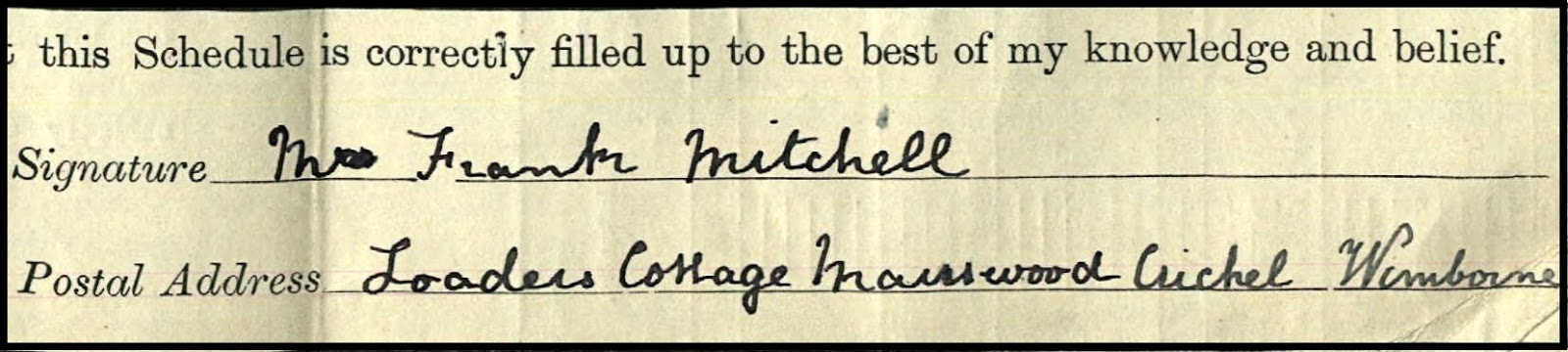 Our Loader & Northover Family Trees from Dorset, England.: PART 1 ...