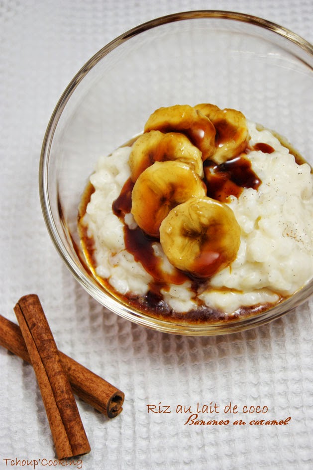 Tchoup' Cooking: Riz au lait de coco et bananes au caramel #goûter ...