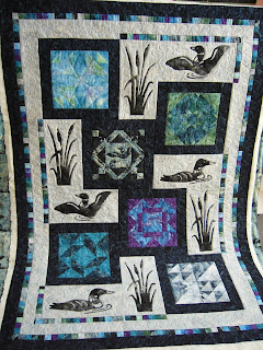 caledonia quilter: Loon Quilt from Shop Hop