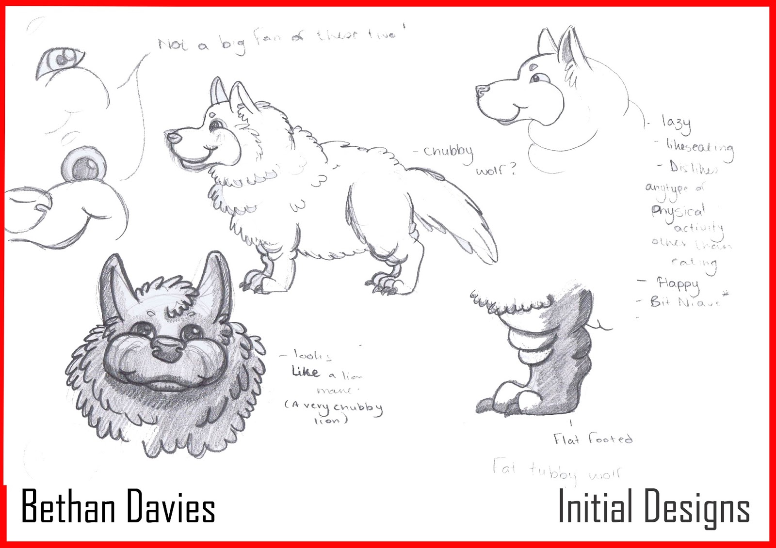 Bethan Davies Concept Artist : Bird and Four Legged Character Design