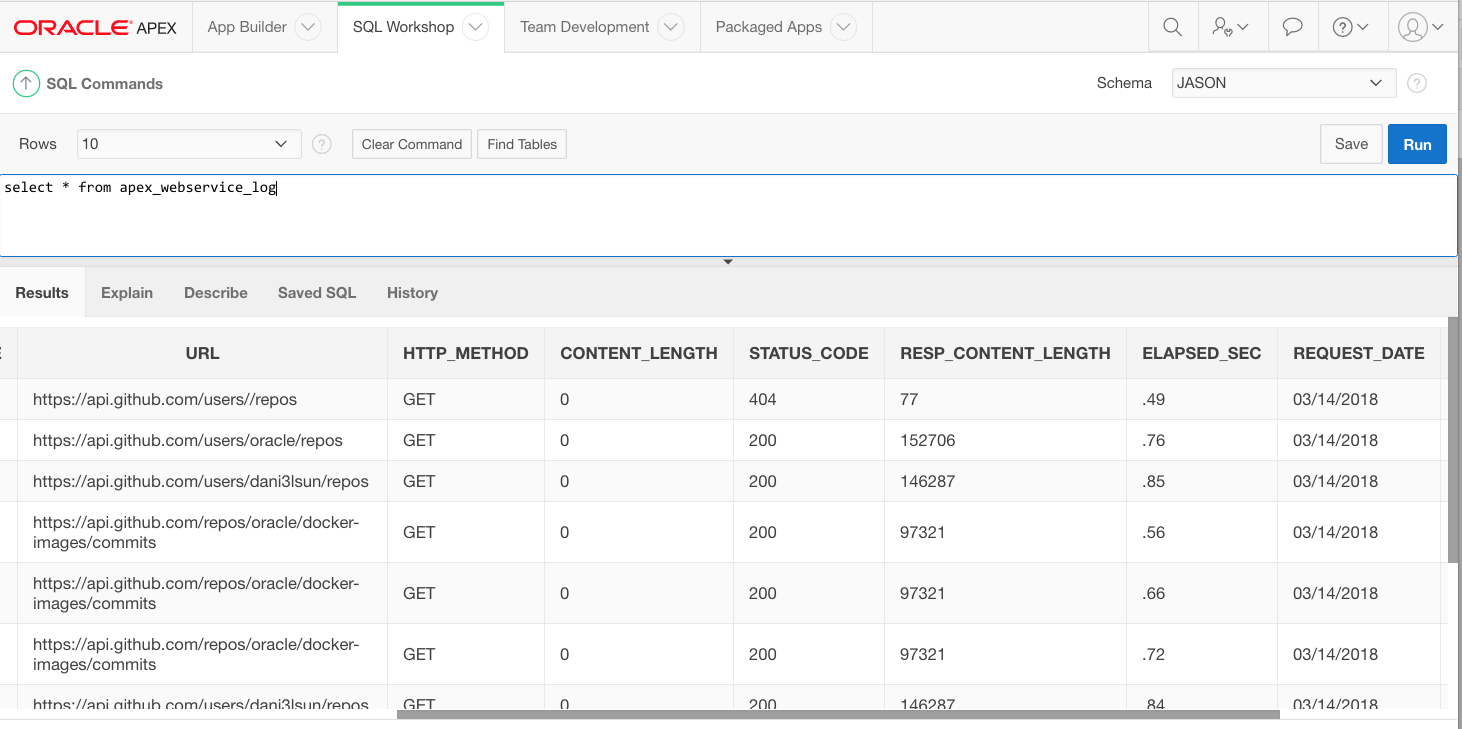 Application Express Nuggets: APEX 18.1 New Feature: Logging Web Service ...