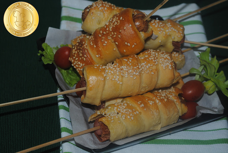 PATYSKITCHEN: SAUSAGE SPIRAL BREAD/ROTI PINTAL SOSEJ