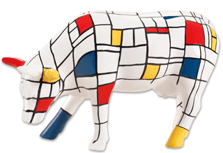 Garimpo Design: Moondrian - CowParade
